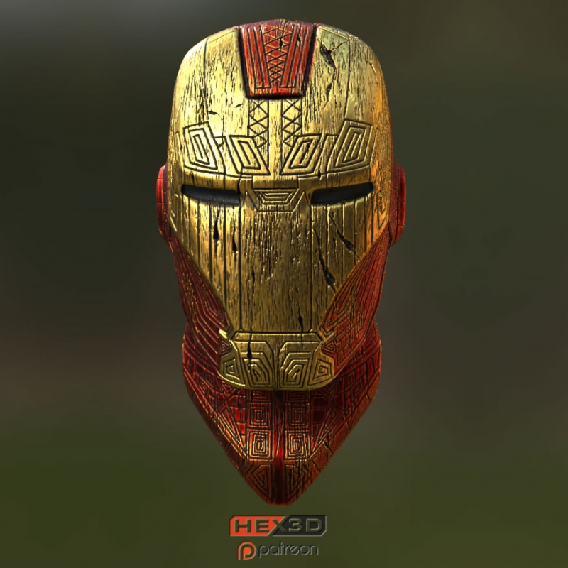 Iron Man Tiki (Hex3D) - 3DPrinter.nz